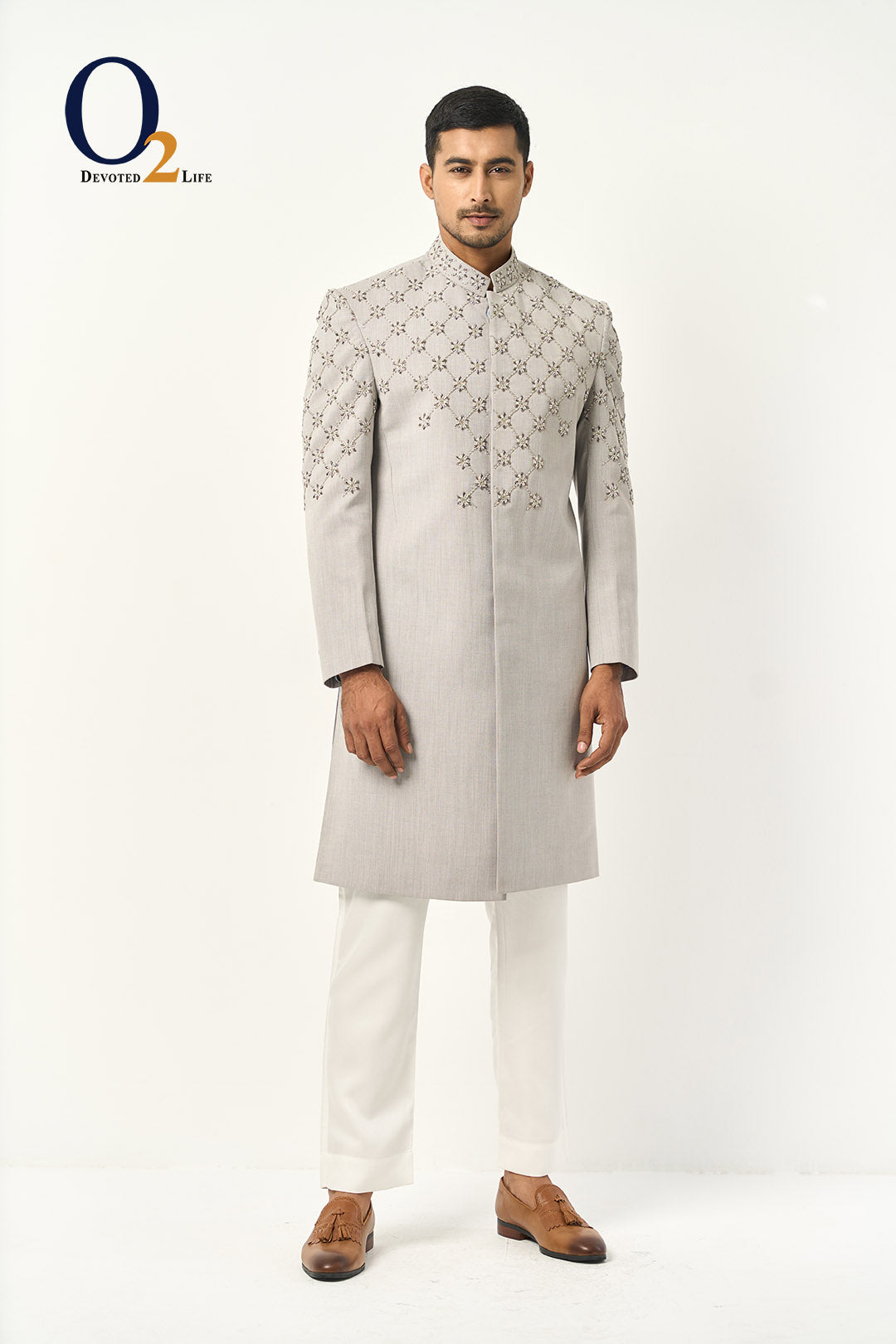 Ash H Zardozi Sherwani – o2fashions
